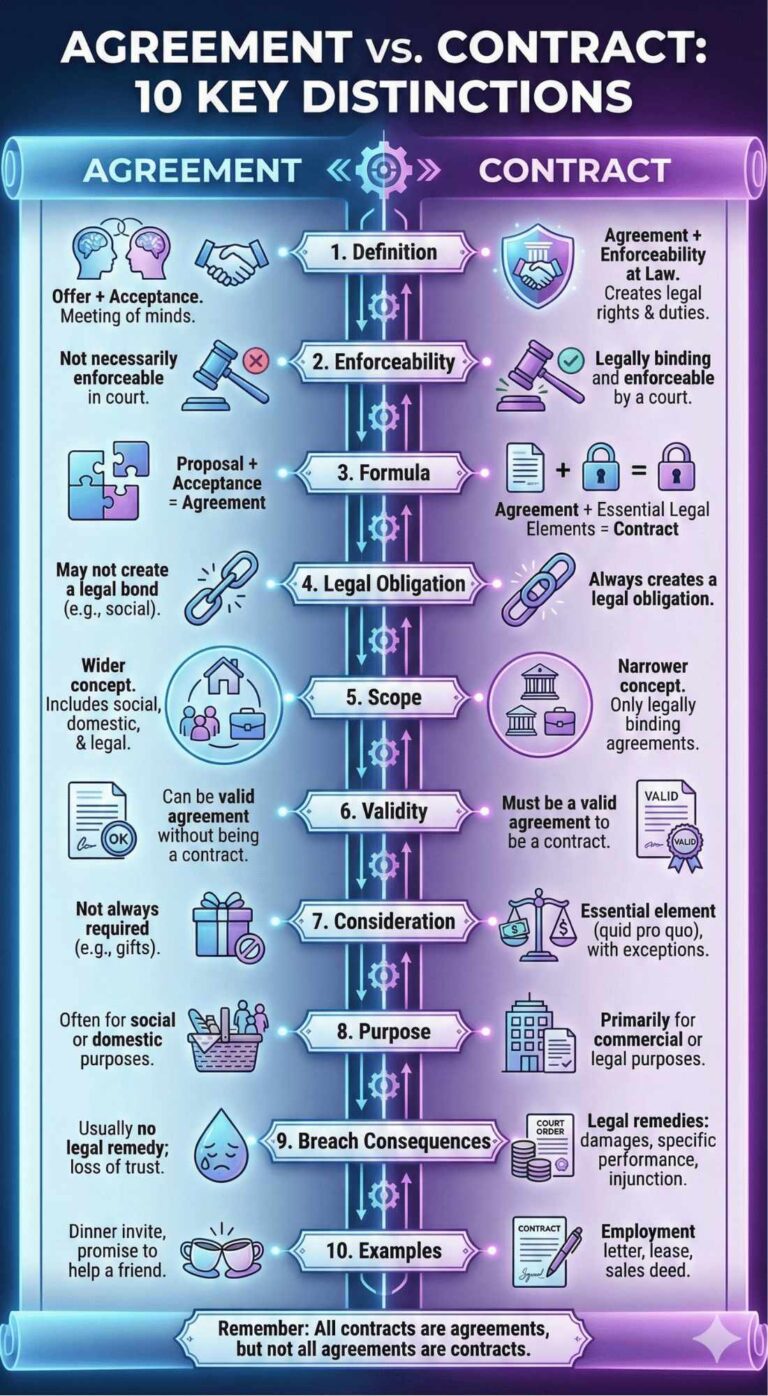 All Contracts Are Agreements but Not All Agreements Are Contracts