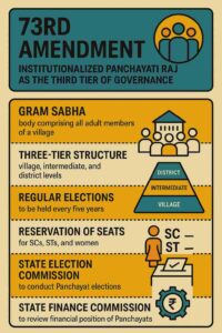 73rd and 74th Amendments Relating to Decentralization of Powers in India